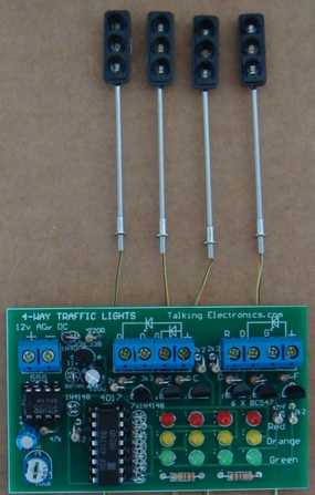 4 Way Traffic Lights | ElecHelp